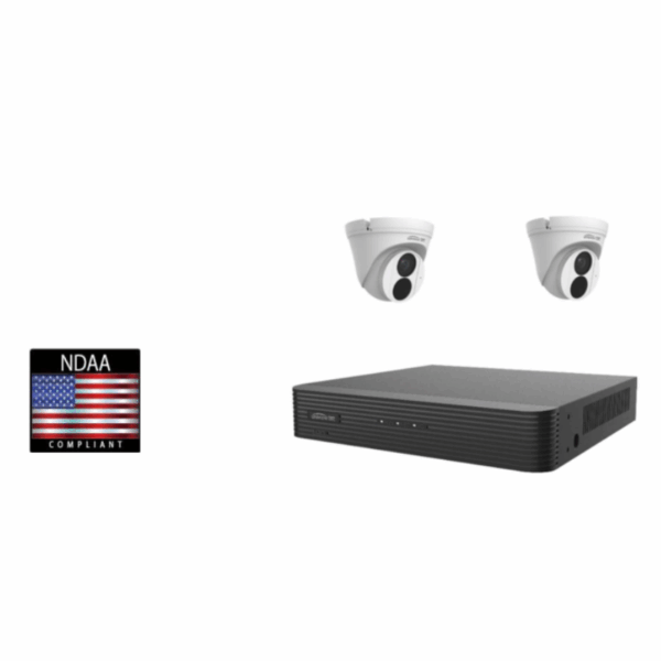 5MP, DWDR, IR TURRET DOME / 4ch, 4 PoE, 4K Resolution, H.265 NVR, 1TB ...